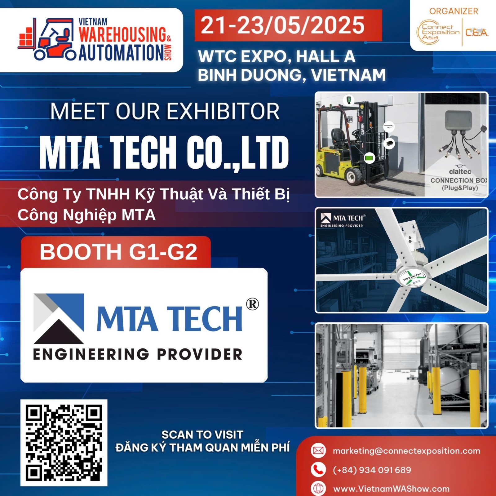 MTA TECH THAM GIA VIETNAM WAREHOUSING & AUTOMATION SHOW 2025