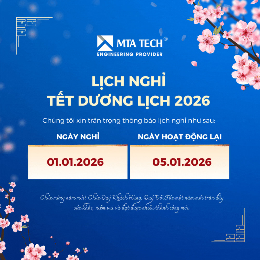 MTA TECH THÔNG BÁO LỊCH NGHỈ TẾT DƯƠNG LỊCH 2026